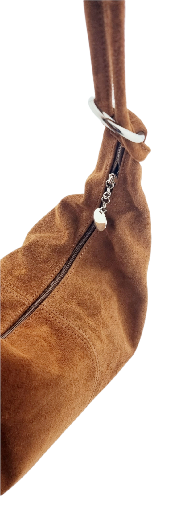 Suede Leather Slouchy Bag