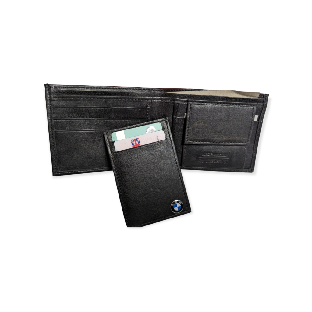 Swolit Merchandise Black Genuine Leather BMW MSport Wallet with Card ...
